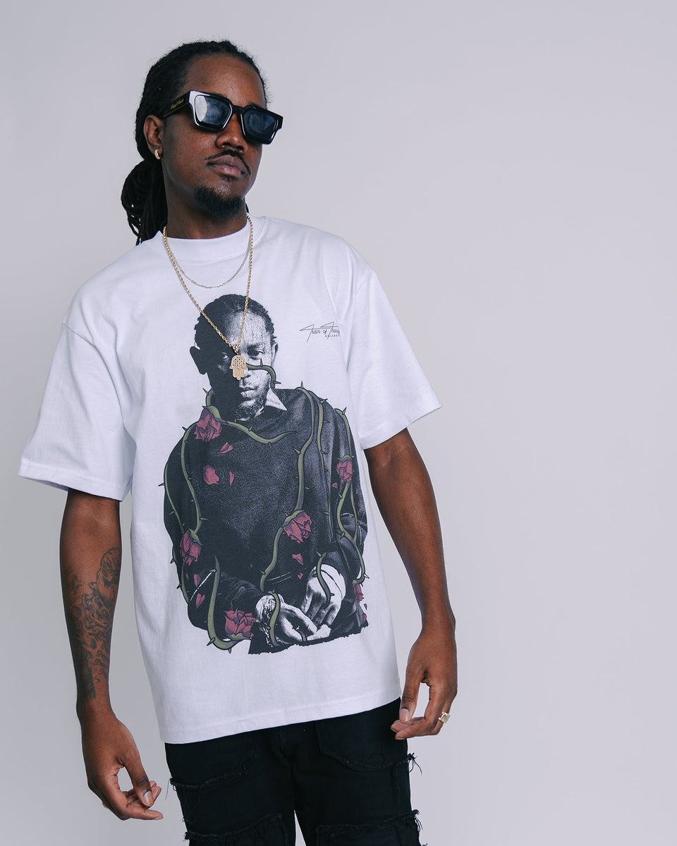 Dead Rose KDOT White Tee – trainofthoughtcollective