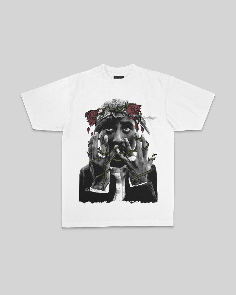 Dead Rose PAC White Tee – trainofthoughtcollective