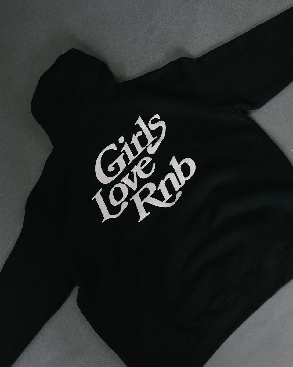 Girls Love Rnb Black Hoodie – trainofthoughtcollective